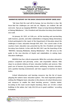 Sdrrm Action PLAN S.Y. 2022-2023 - Department of Education Region III ...