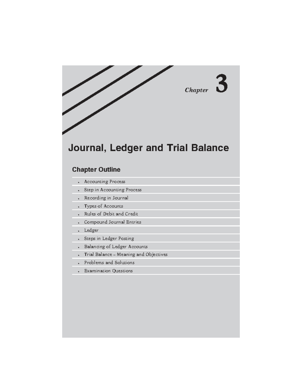 Financial Accounting I (Part 01): Ch. 3 - Journal, Ledger & Trial ...