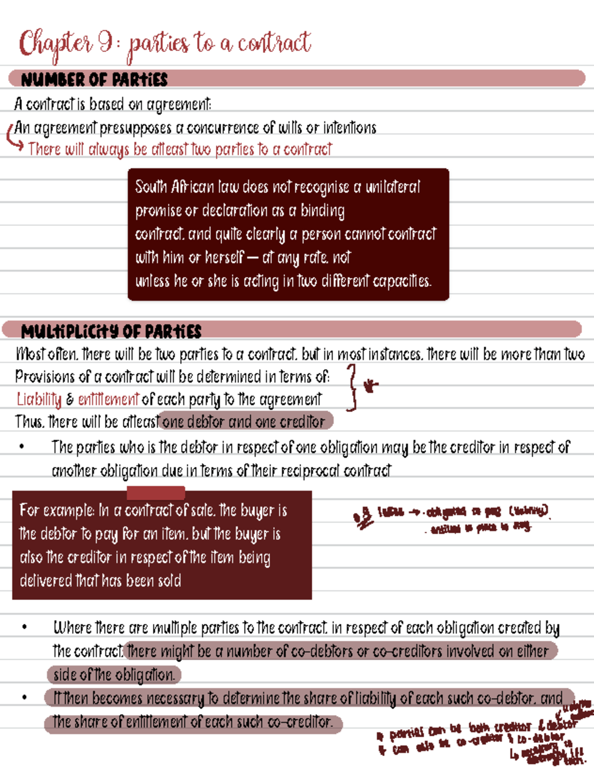 Chapter 9: Parties to a Contract - Understanding Liabilities ...