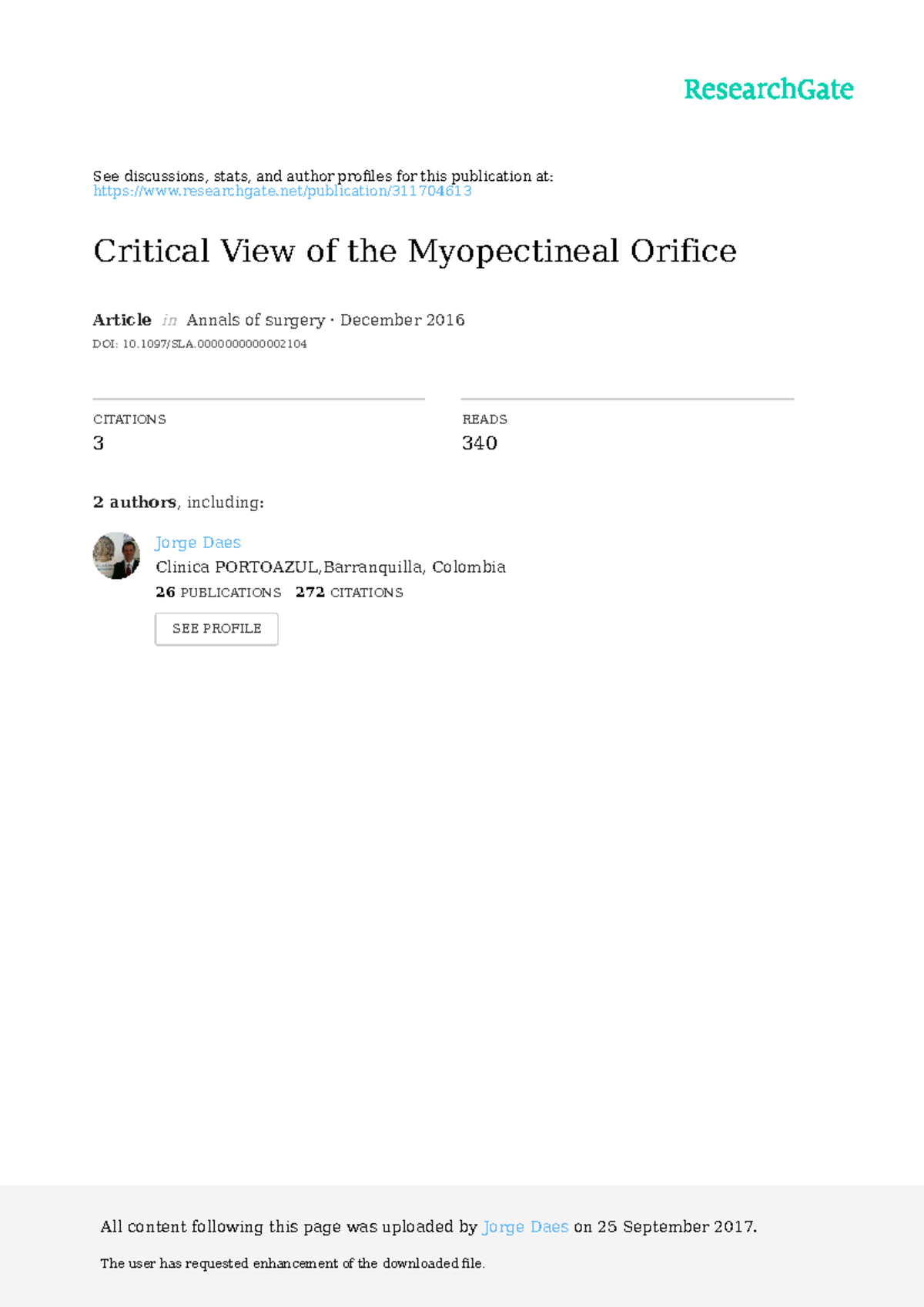 Myopectineal Orifice View