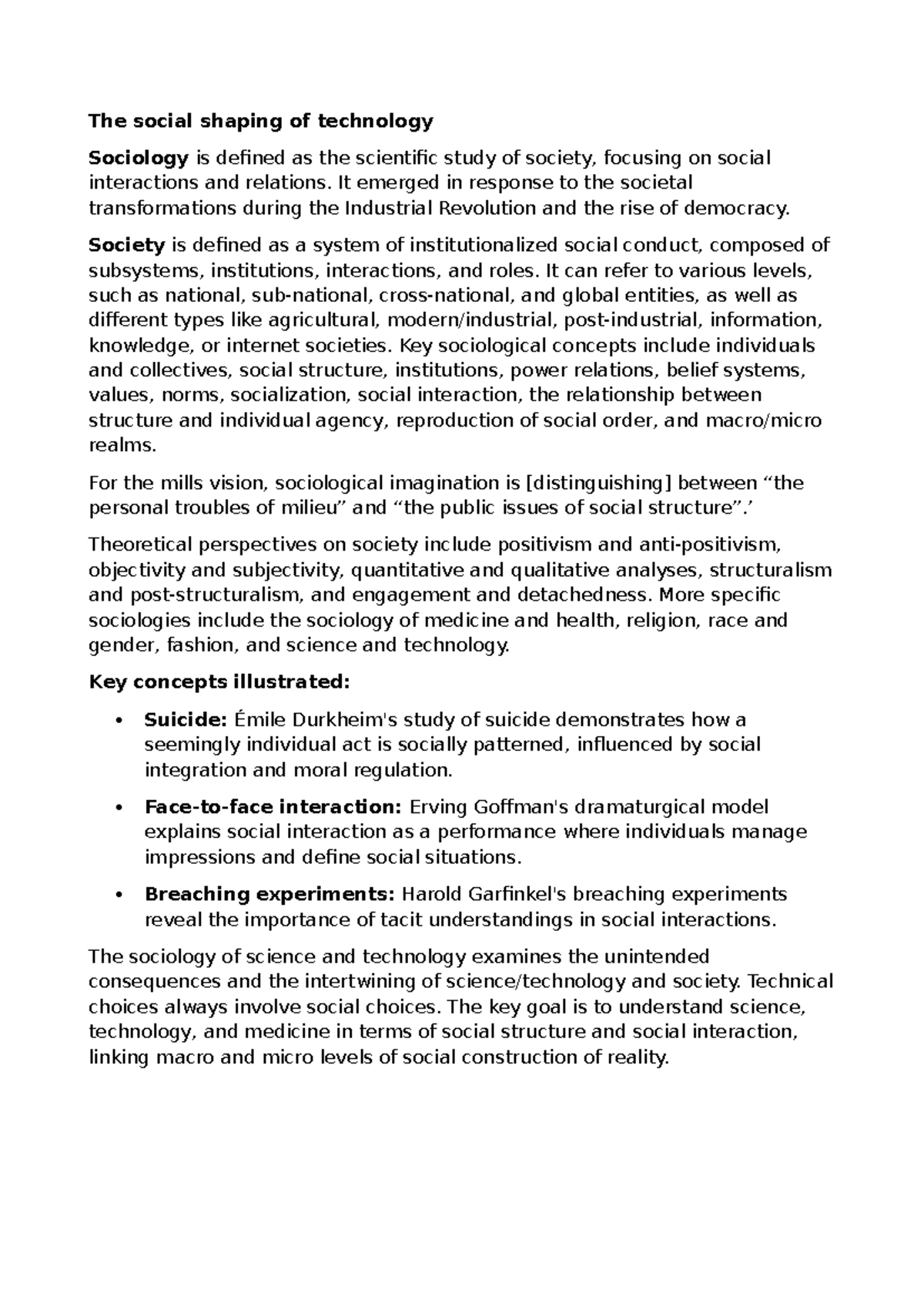 Sociology 101: The Social Shaping of Technology and Society Dynamics ...