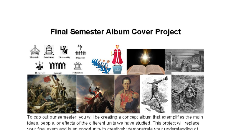 MWH 25-26 Final Album Cover Project: Exploring Historical Themes - Studocu