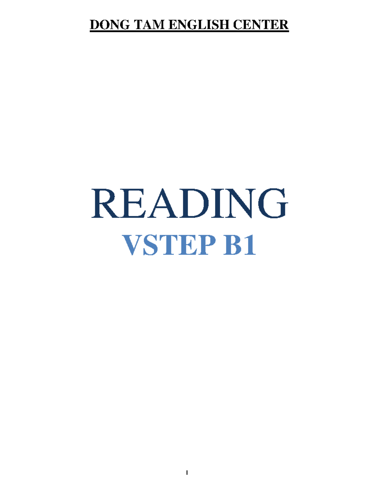 SÁCH READING VSTEP B1: SESSION 1 & 2 READING STRATEGIES AND PRACTICE ...