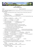 Cookery 9 First Quarter EXAM - TLE – Cookery 9 FIRST QUARTER EXAM NAME ...