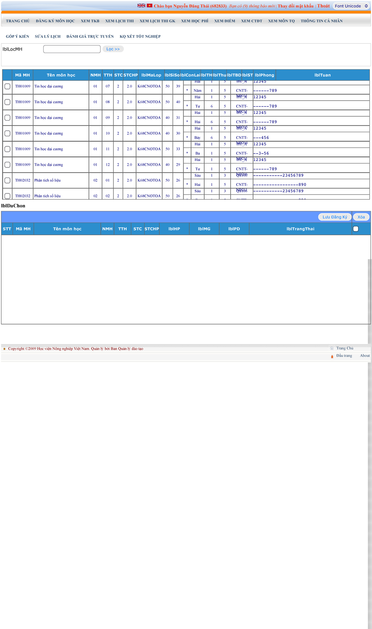 Cổng Thông Tin Đào Tạo - Học Viện Nông Nghiệp Việt Nam (NNHN) - Studocu