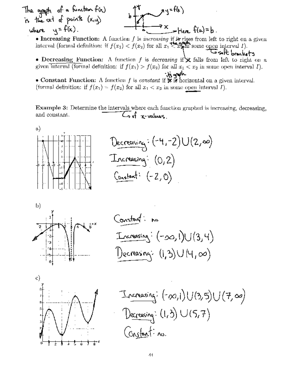 Final Exam Study Guide: Function Graphs & Transformations (20250925170110302) - Studocu