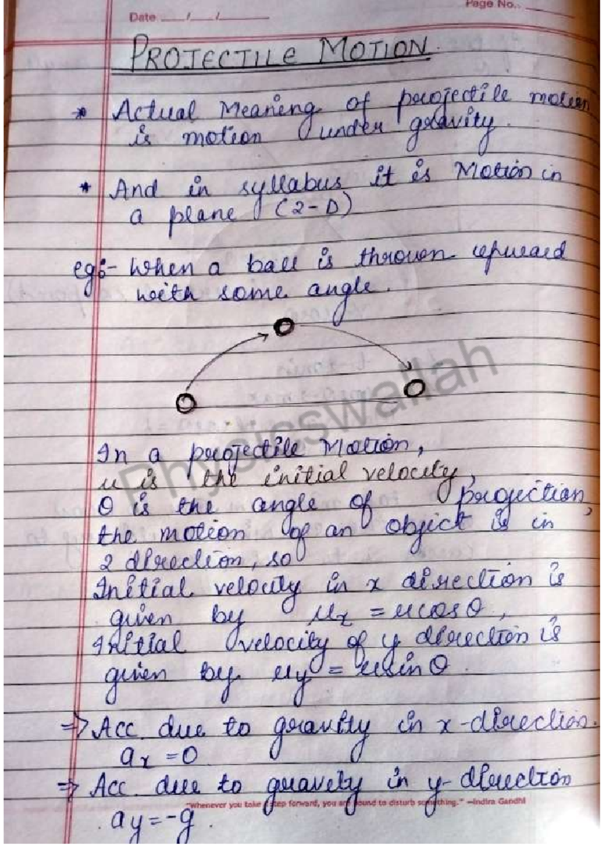 Chapter 04 - Projectile Motion in a Plane (Physics) - Studocu