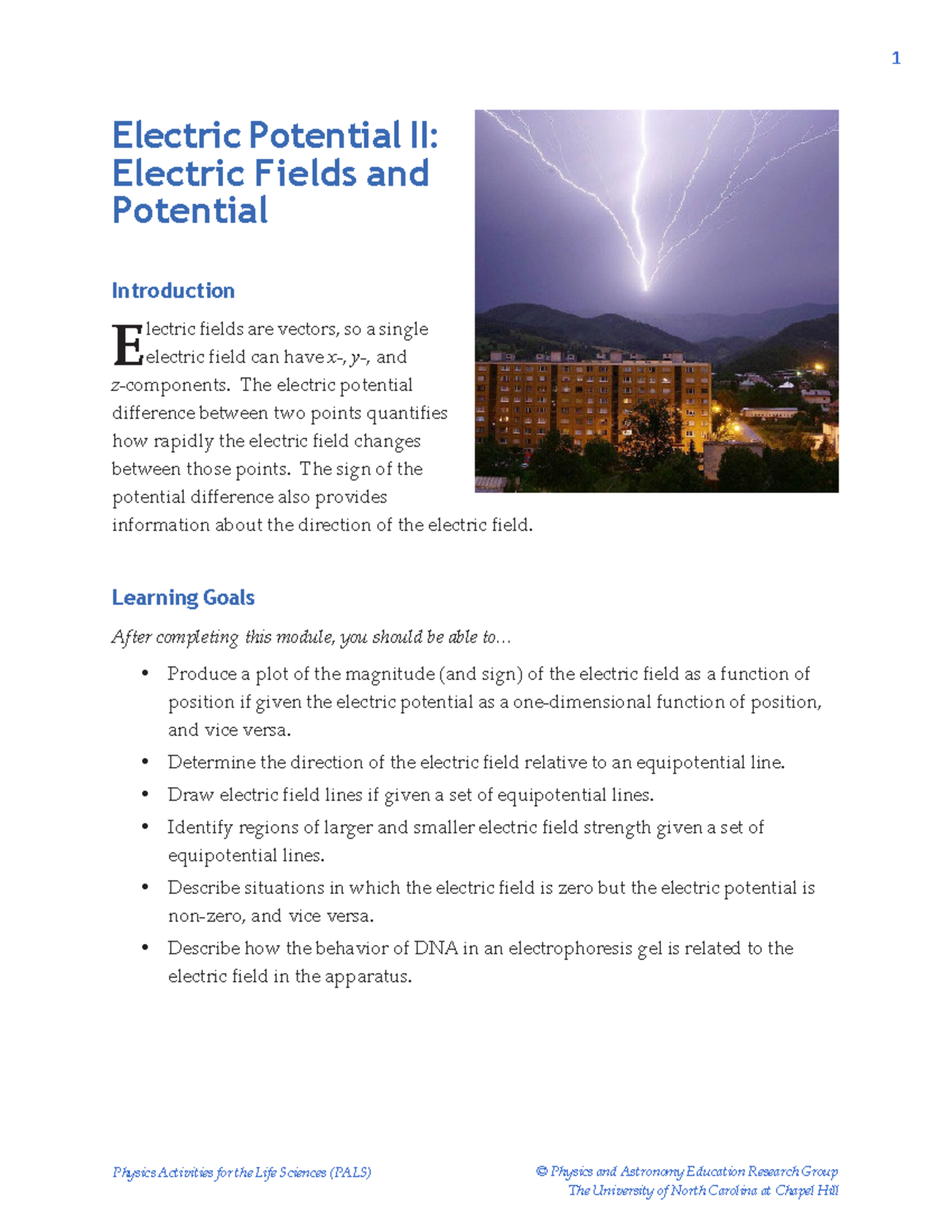 115-9 Electric Potential II: Understanding Electric Fields & Potentials - Studocu
