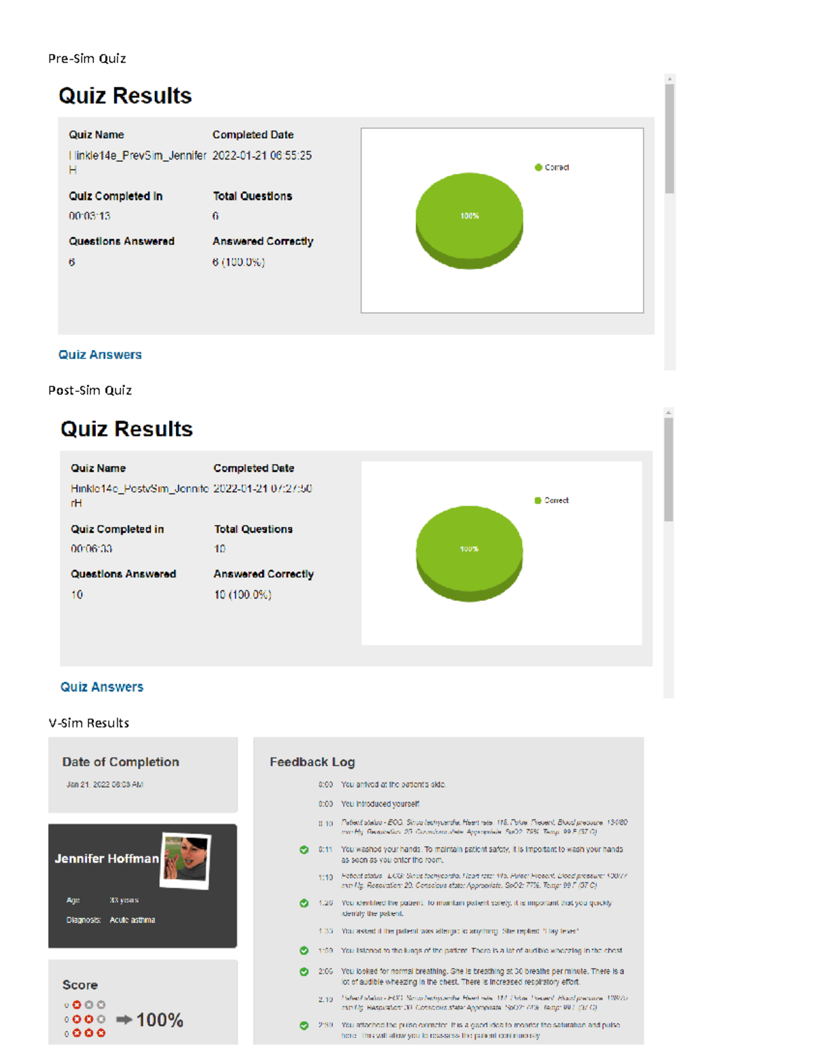 VSIM Case Study: Jennifer Hoffman & ATI Scenario on Hector Gomez - Studocu