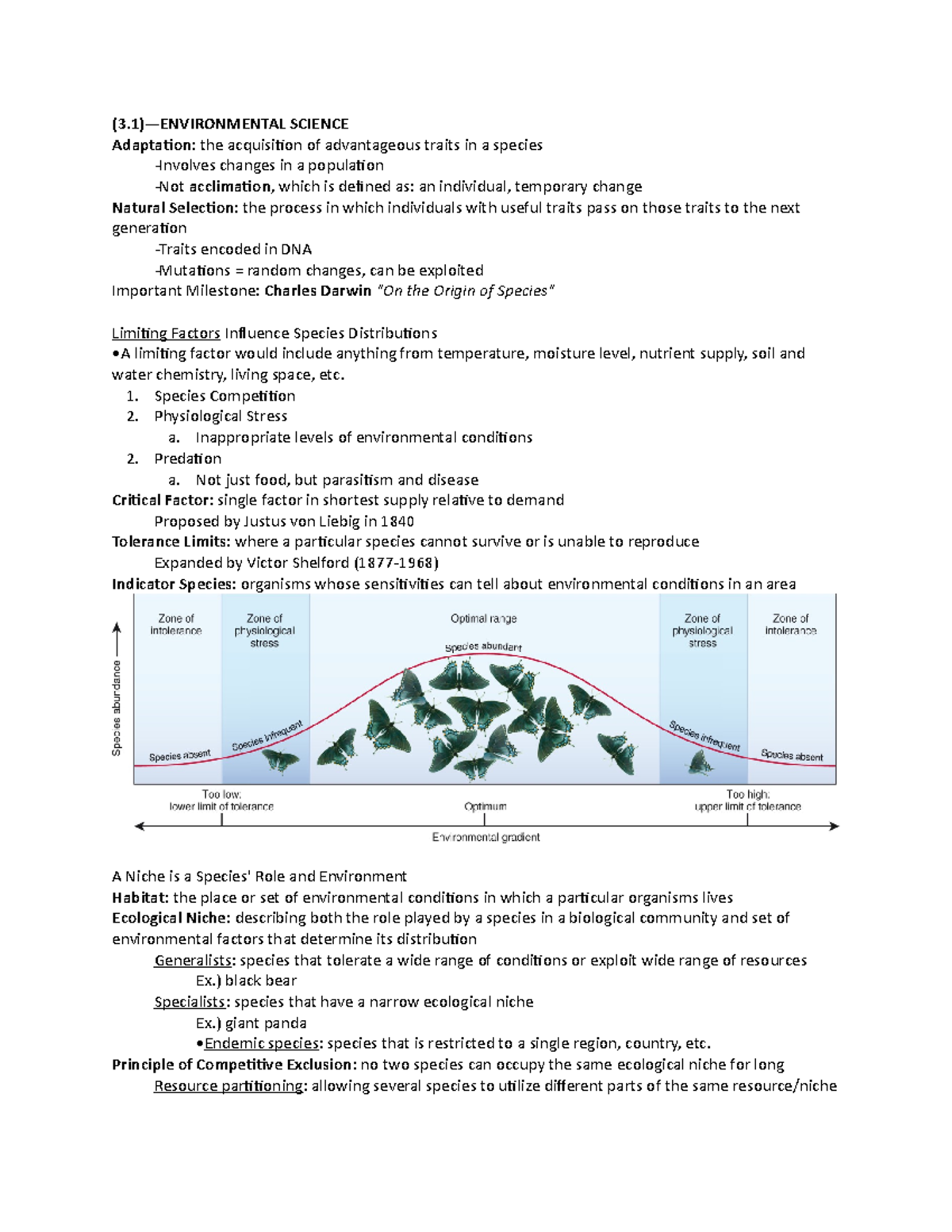 3 - Key Concepts in Principles of Environmental Science - Studocu