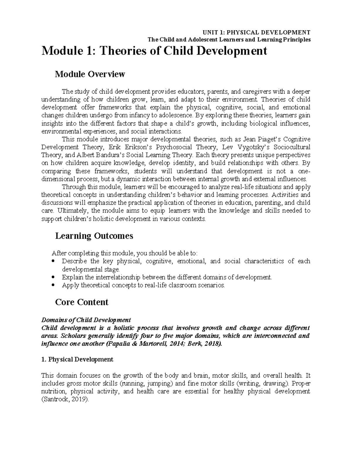 PROF ED 2 Module 1: Theories of Child Development and Learning ...