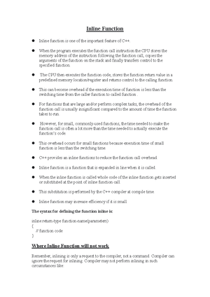 OOPs Interview Questions and Answers for Programming (OOPs) - Studocu