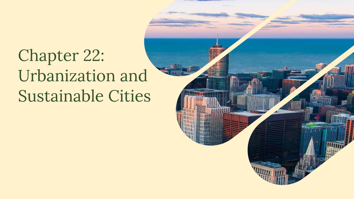 Urbanization and Sustainable Cities - Chapter 22: Urbanization and ...