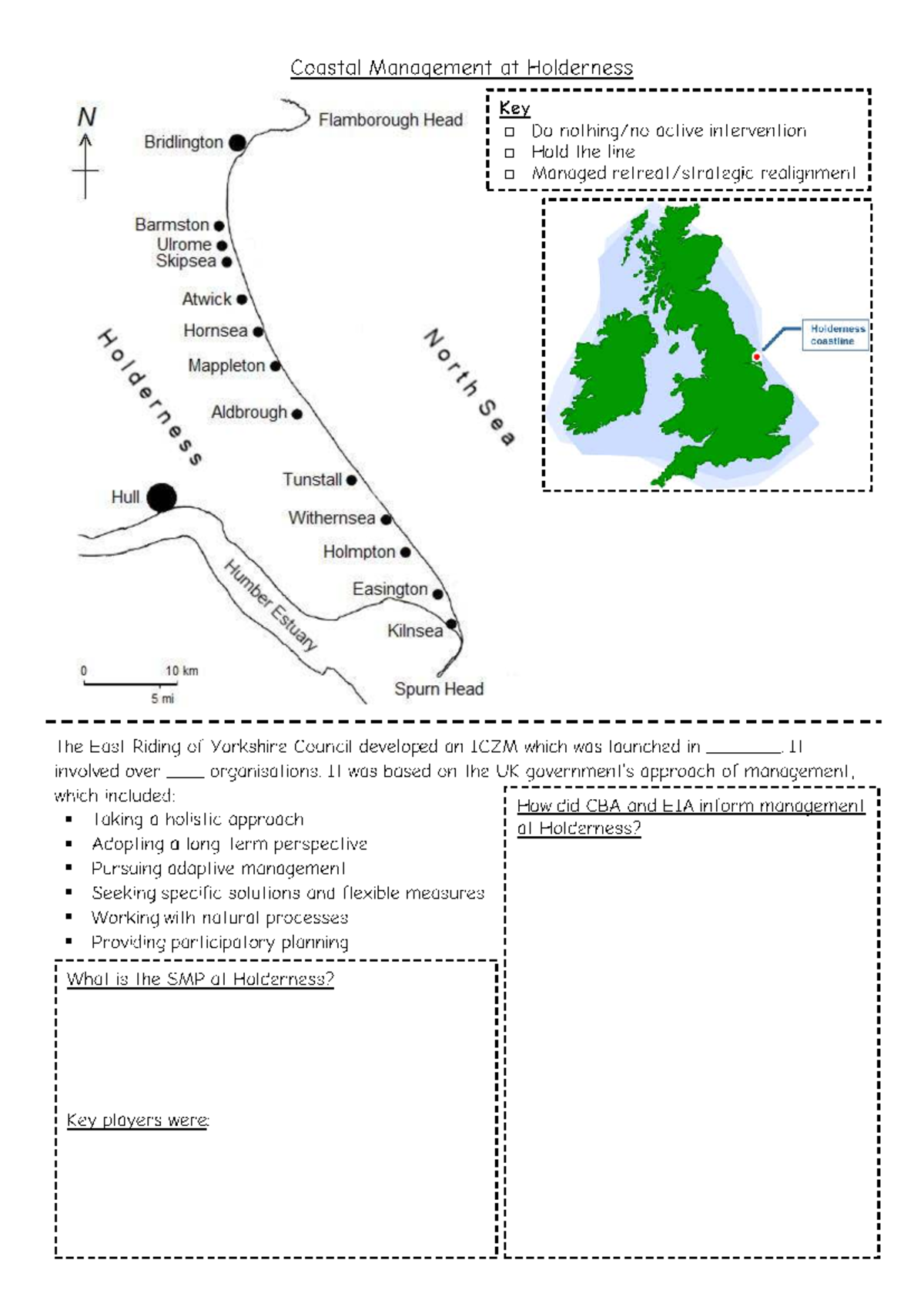 Lesson 4: Coastal Management Strategies at Holderness (CMA 101) - Studocu