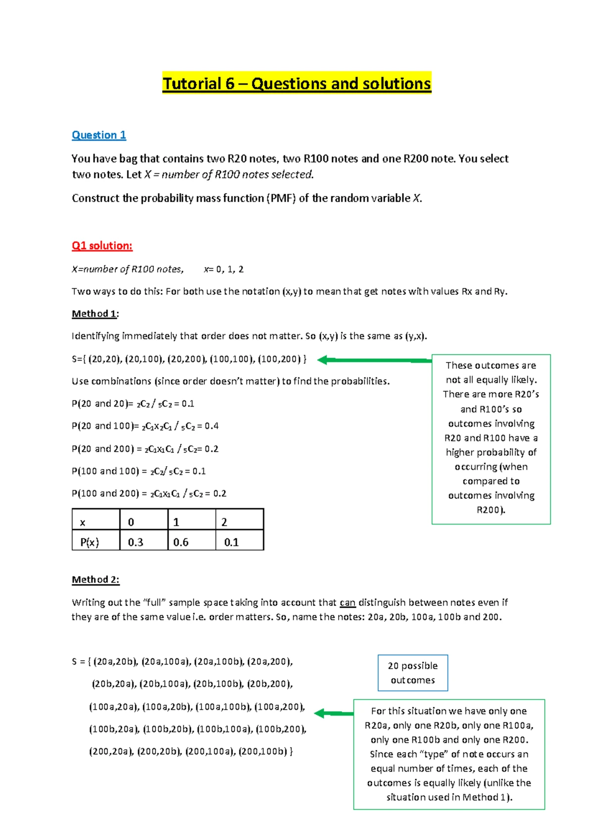 Tutorial 12 Part 2 (Chapter 9) - Q and A - Part 2 – Chapter 9 Questions ...