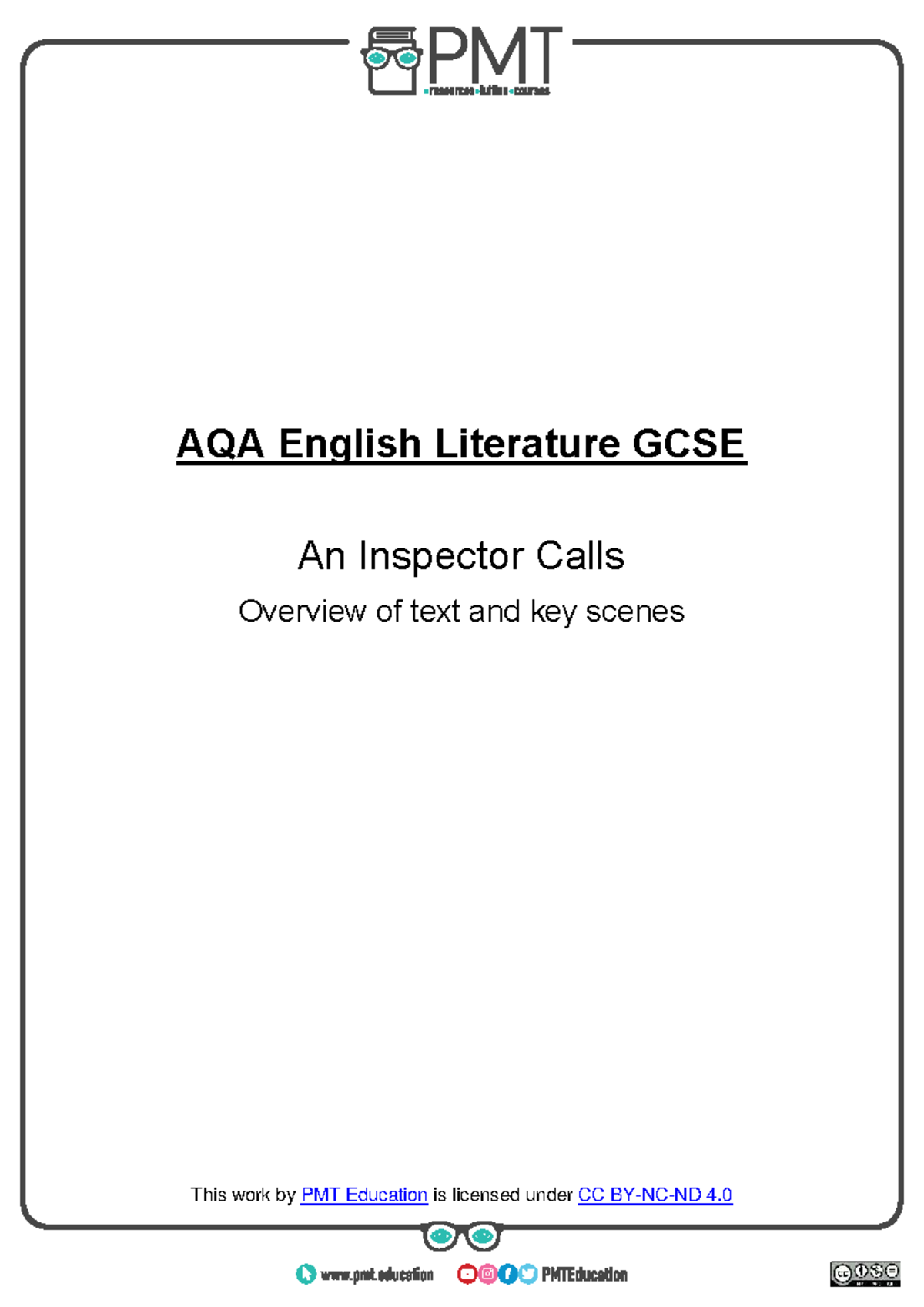 AQA English Literature GCSE: Overview & Key Scenes of An Inspector ...