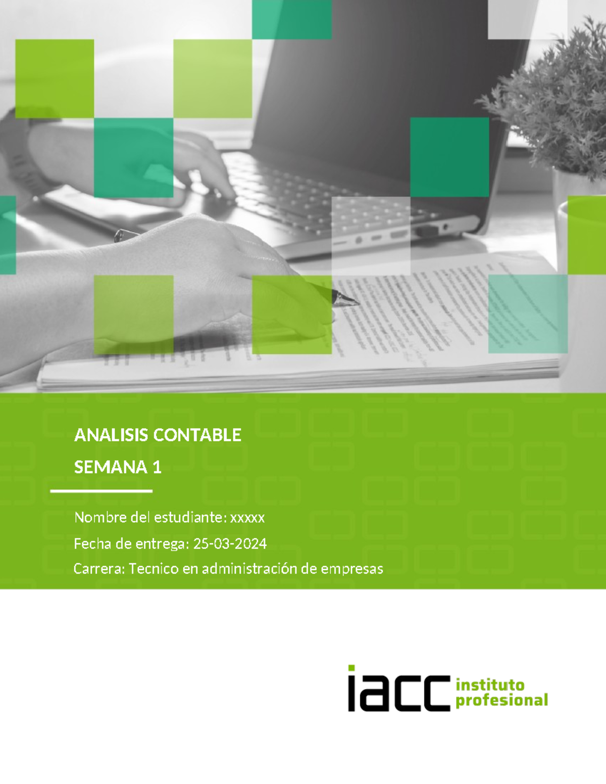 Jeniffer colima control 1 - ANALISIS CONTABLE Nombre del estudiante ...