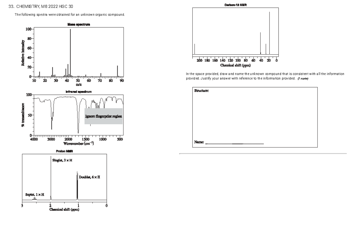 HSC CHEM MOD8 IQ2 Questions-Answers - 33. CHEMISTRY, M 8 2022 HSC 30 ...