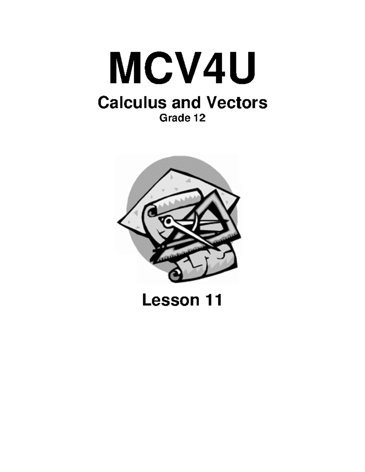 MCV4U Calculus and Vectors Unit 3 Lesson 11: Derivatives and ...