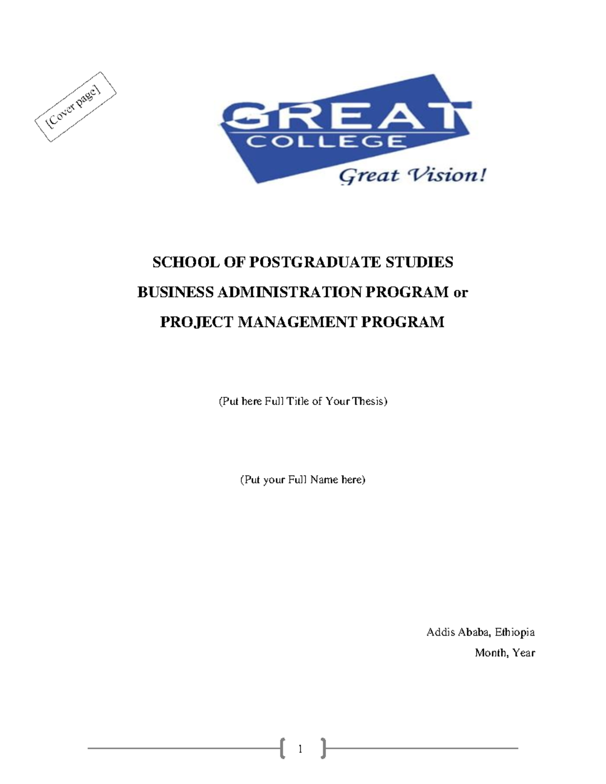 Thesis Formatting Guidelines for Business Administration & Project ...