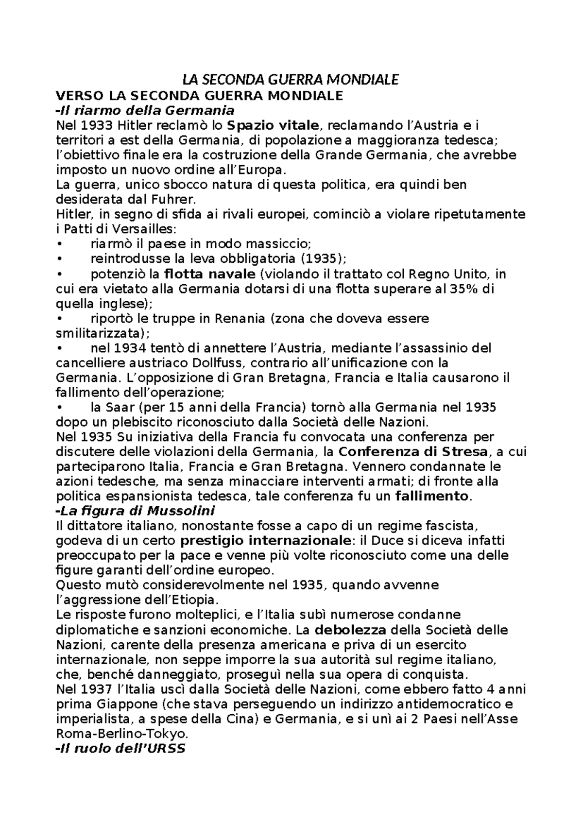 5LA Seconda Guerra Mondiale: Dalla Crescita del Nazismo alla Sconfitta ...