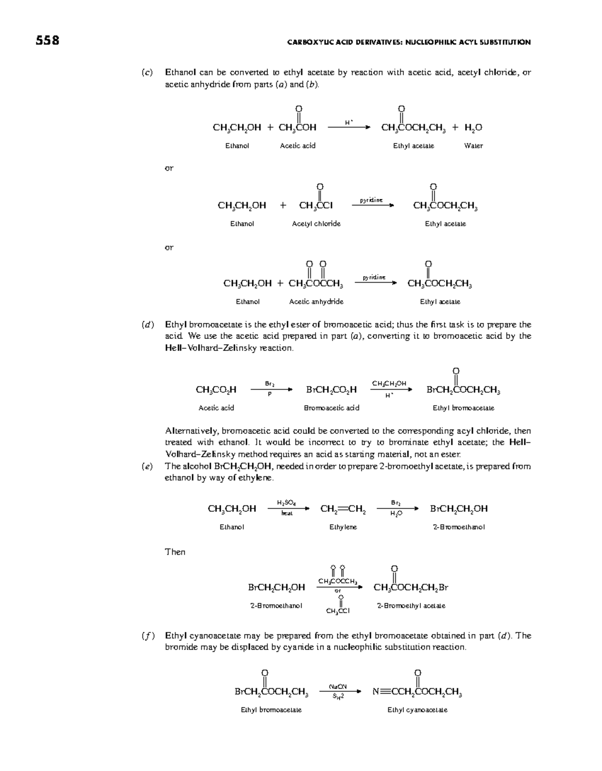 558 Organic Chemistry: Carboxylic Acid Derivatives & Nucleophilic Acyl ...
