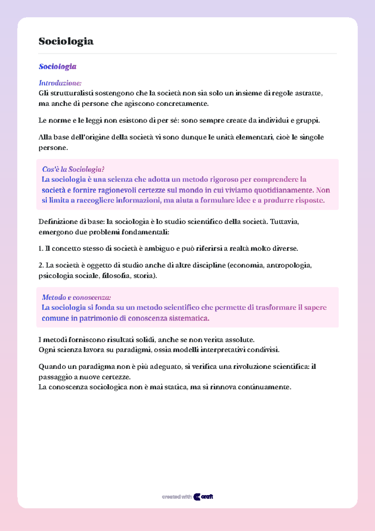 Sociologia: Introduzione ai Paradigmi e alla Stratificazione Sociale ...