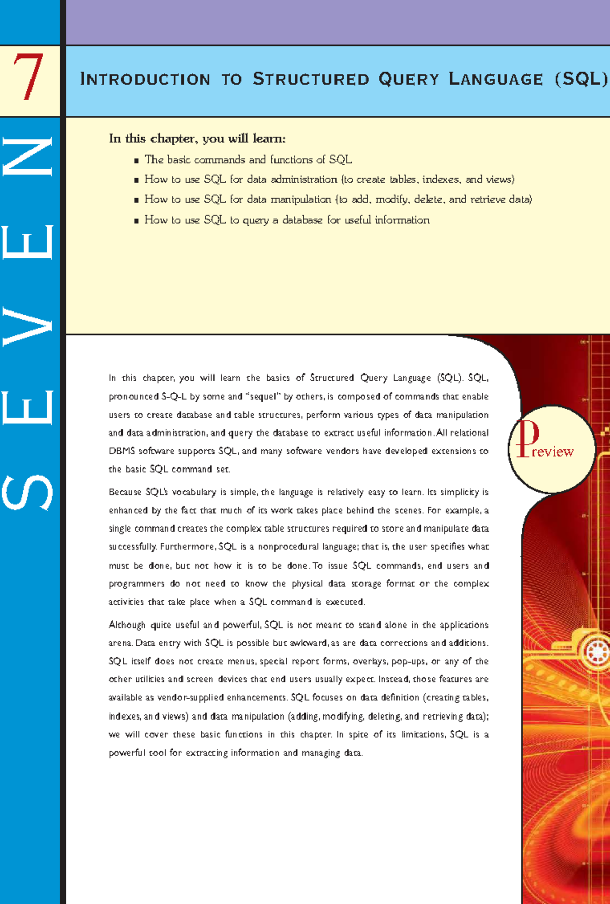Introduction to Structured Query Language - SQL, pronounced S-Q-L by ...
