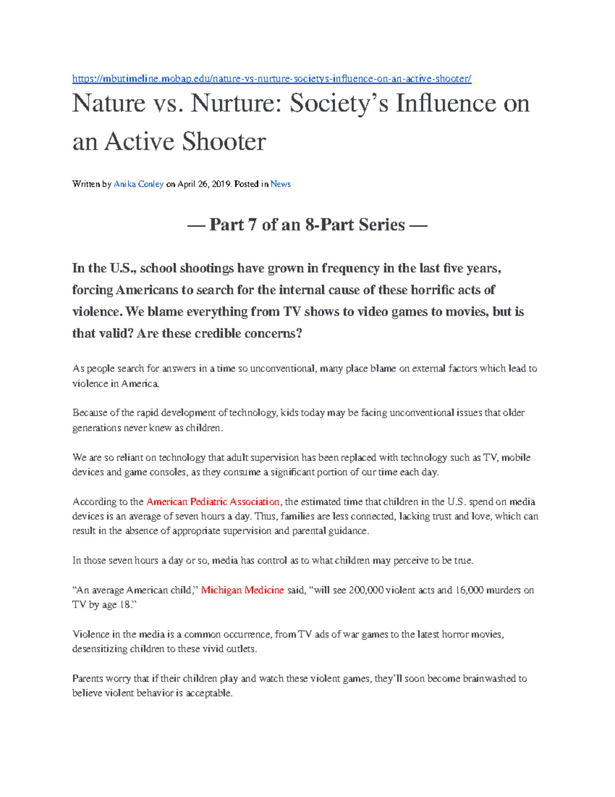 Mega Lab Article Analysis - - Studocu