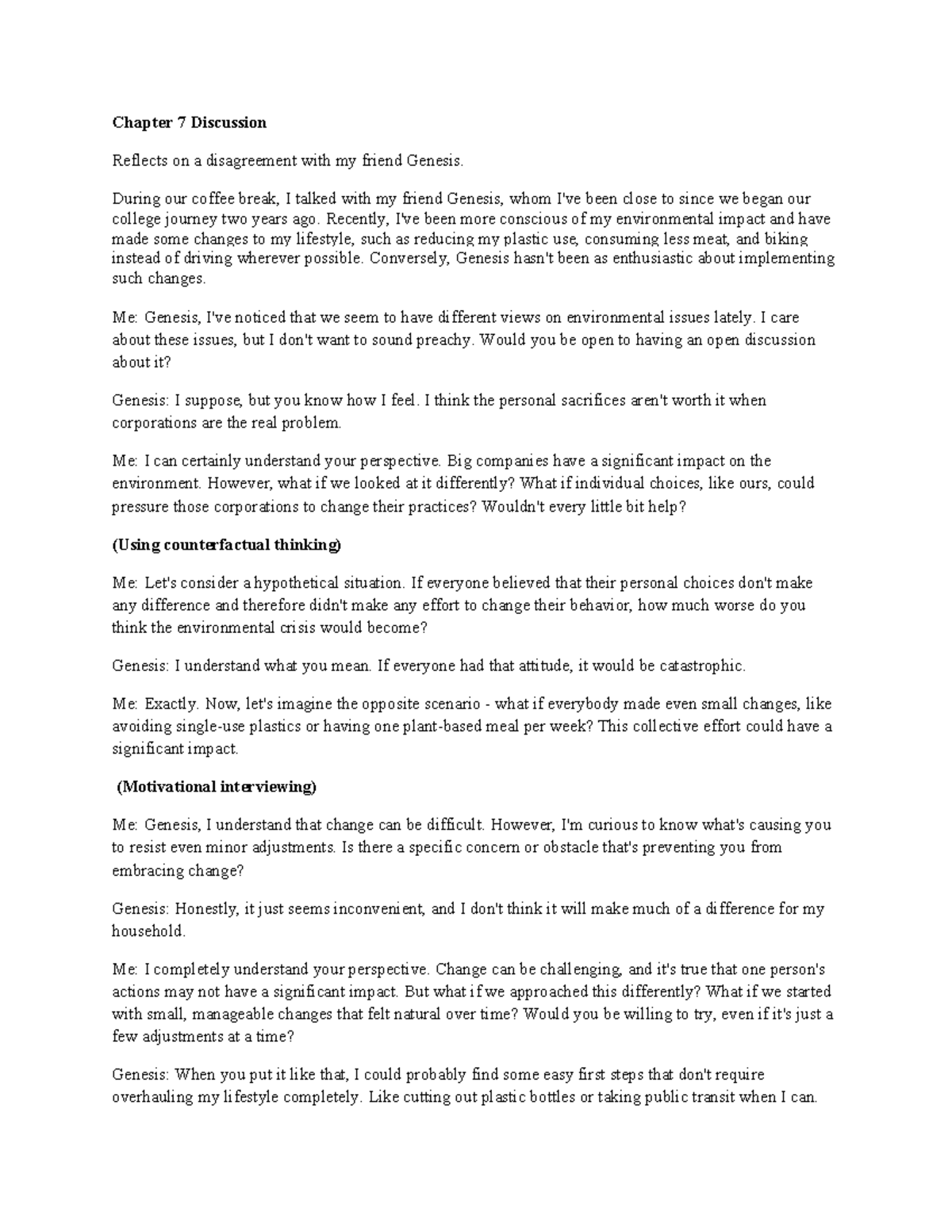 Chapter 7 Discussion on Environmental Perspectives - JRSM - Studocu
