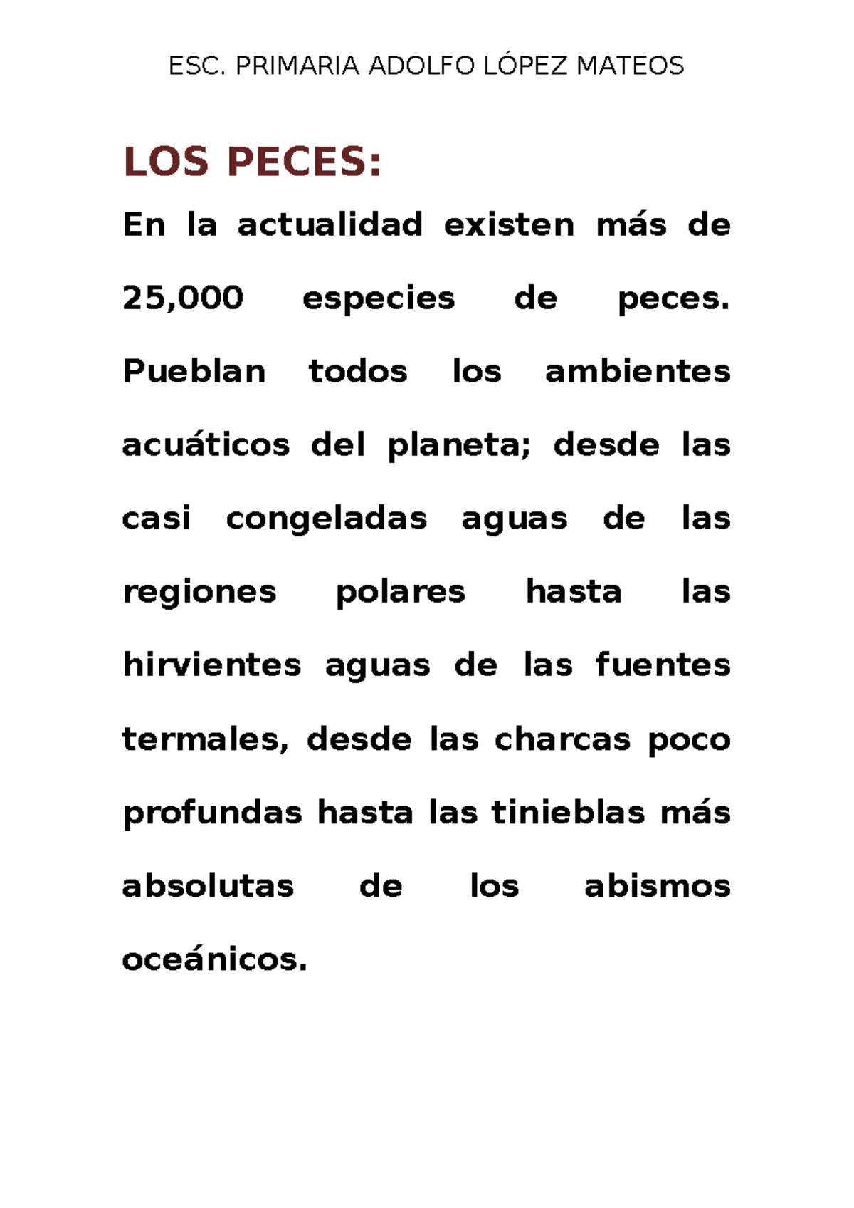 LOS Peces 5 Y 6 ...