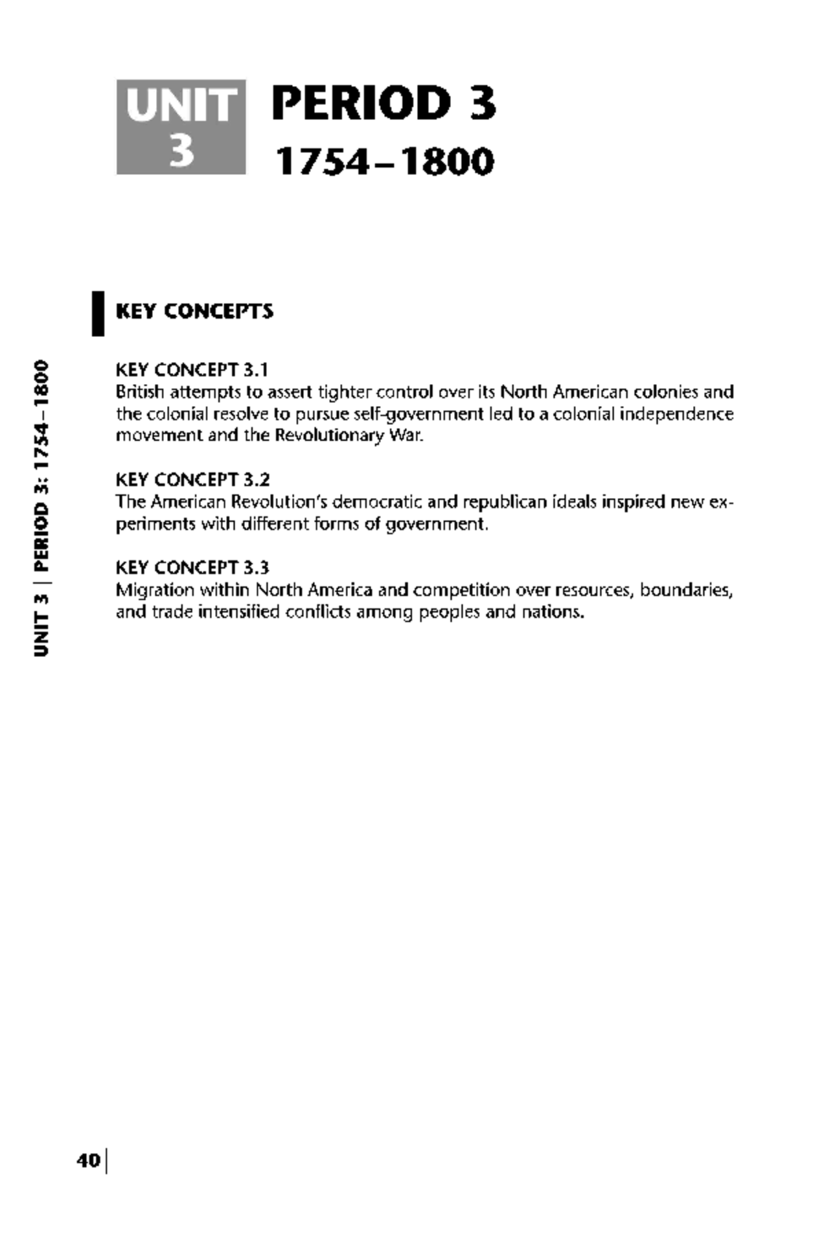 Period 3 1754 - 1800 - UNIT PERIOD 3 3 KEY CONCEPTS KEY CONCEPT 3 ...