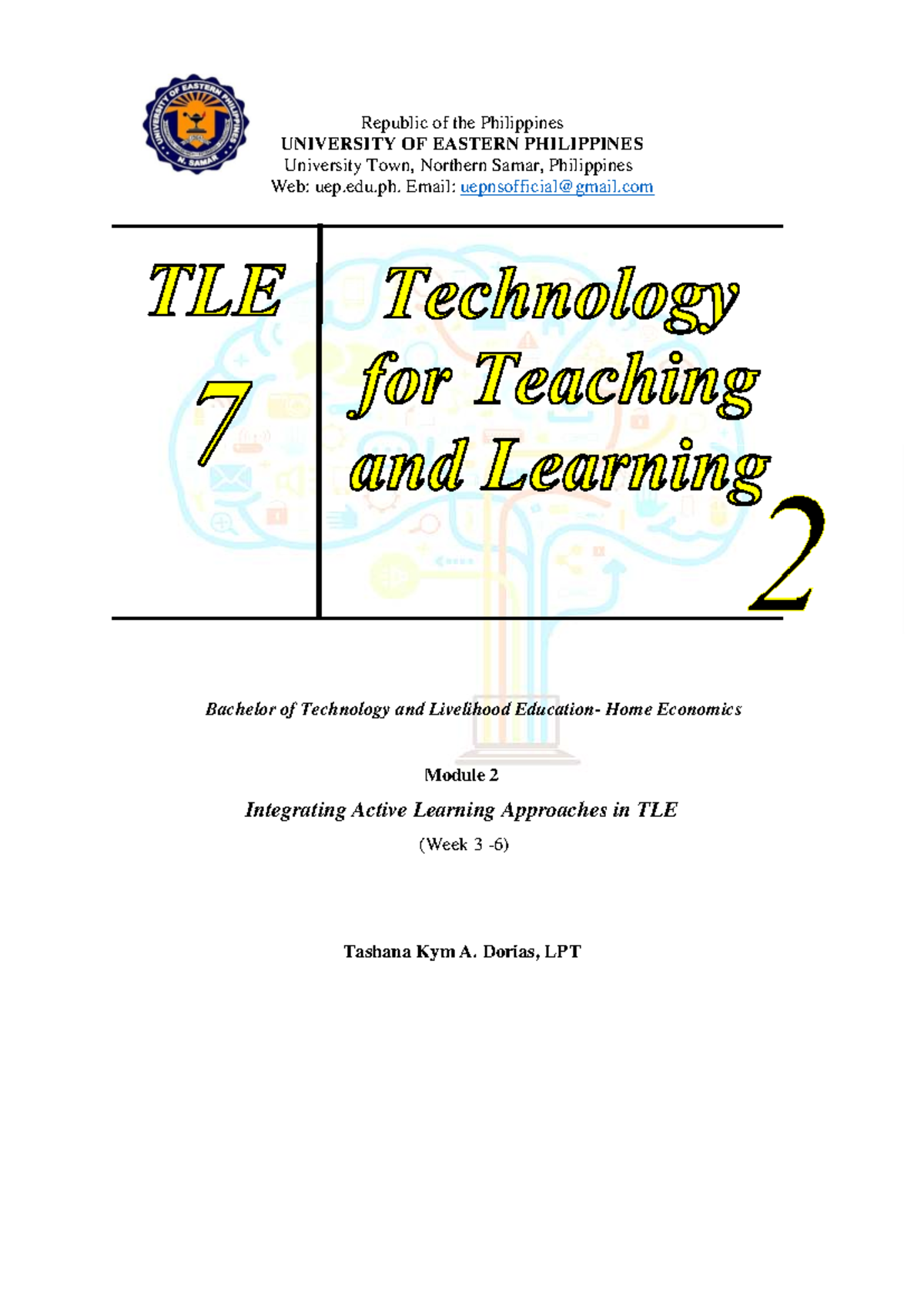 TTL-2 Module 2: Active Learning Approaches in TLE - Studocu