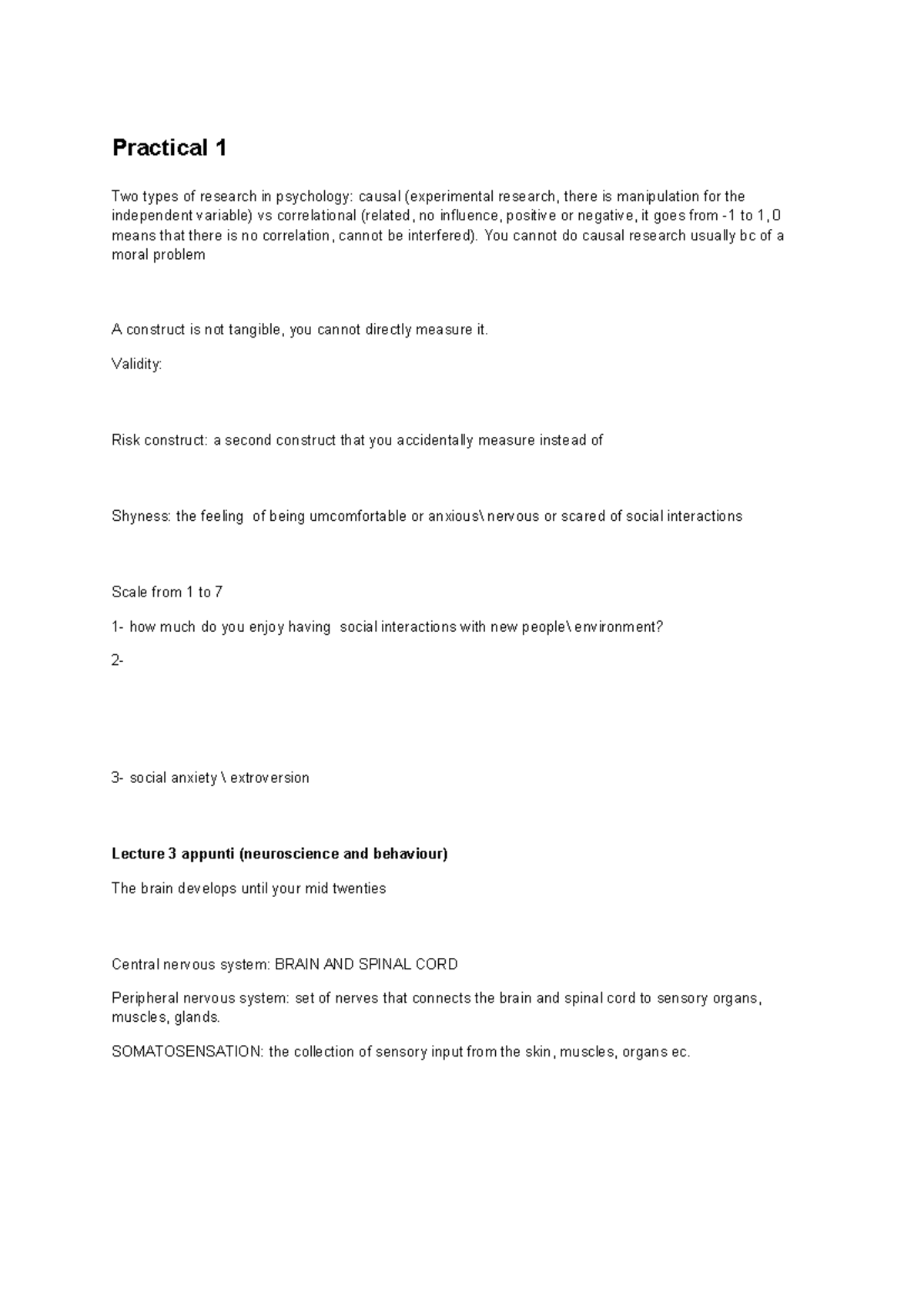 Practical 1: Causal vs Correlational Research in Psychology - Studeersnel