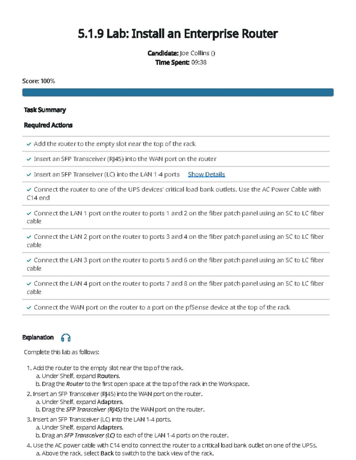 Lab 4.2.9: Configuring IP Addresses for Ethernet NICs - Studocu