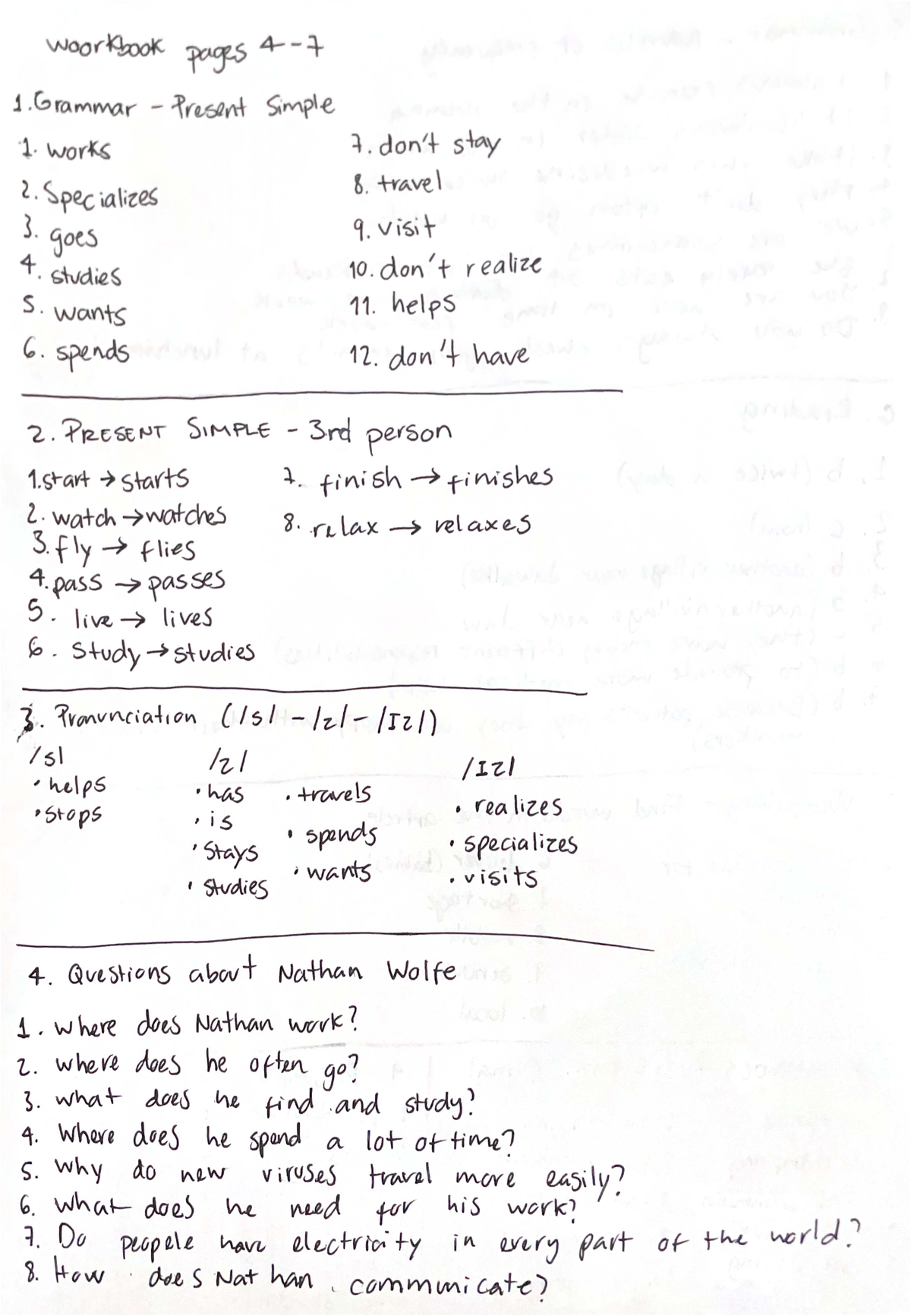 Workbook - Grammar Present Simple Exercises and Questions - Studocu