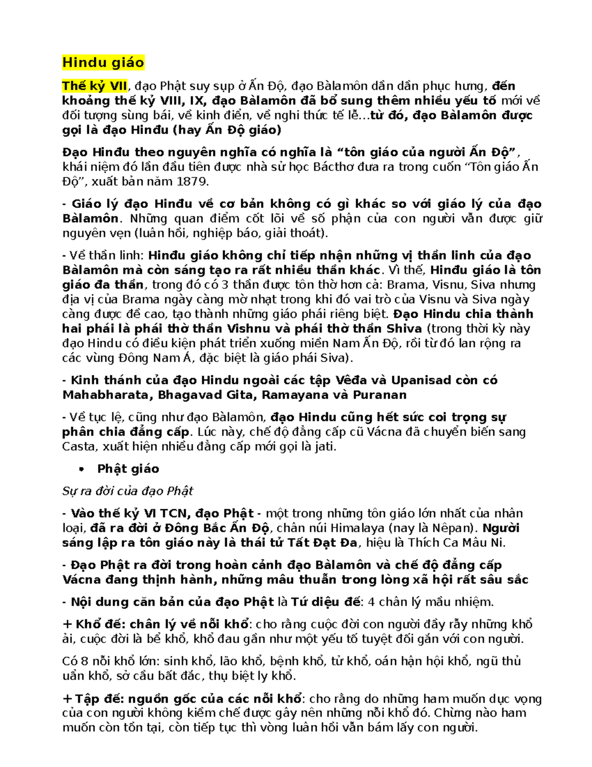Tôn Giáo Ấn Độ - Khám Phá Hindu Giáo và Phật Giáo Cổ Đại - Studocu