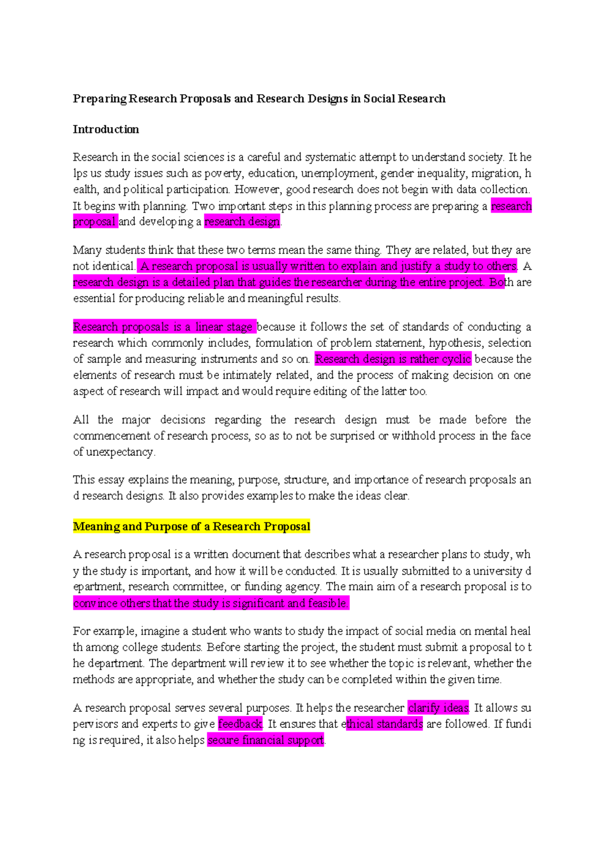 Research Proposals & Designs in Social Research: A Comprehensive Guide ...