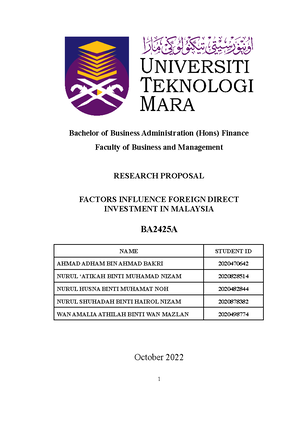Example-Internship Report 1 - Internship Final Report at Bandar Utama ...
