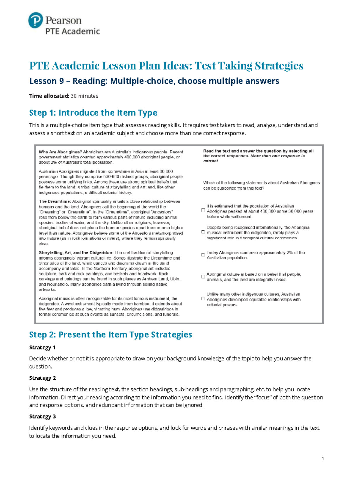 L9 PTEA Reading Strategies: Multiple Choice Test-Taking Tips - Studocu