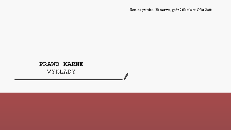 20230912 T122400882 - weqweqwe - PRAWO KARNE WYKŁADY WYKŁADY Termin ...