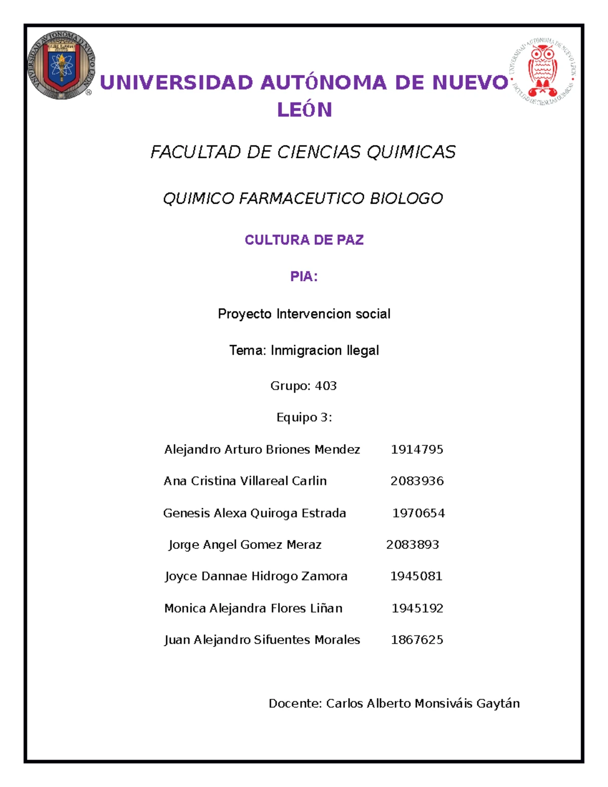 Cuadro Comparativo: Perspectivas de Paz en Cultura de la Paz (CPL-101 ...