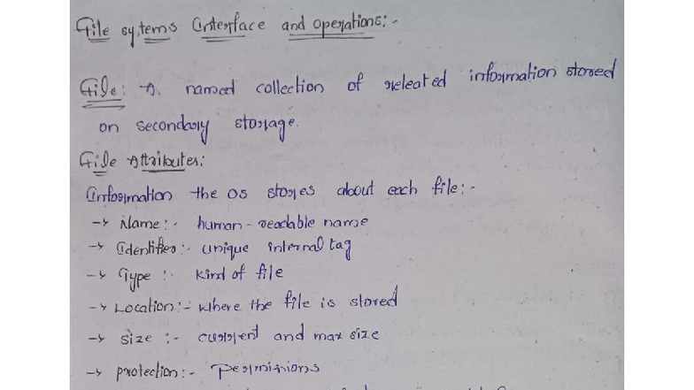 File Systems Interface and Management: Key Concepts and Techniques ...