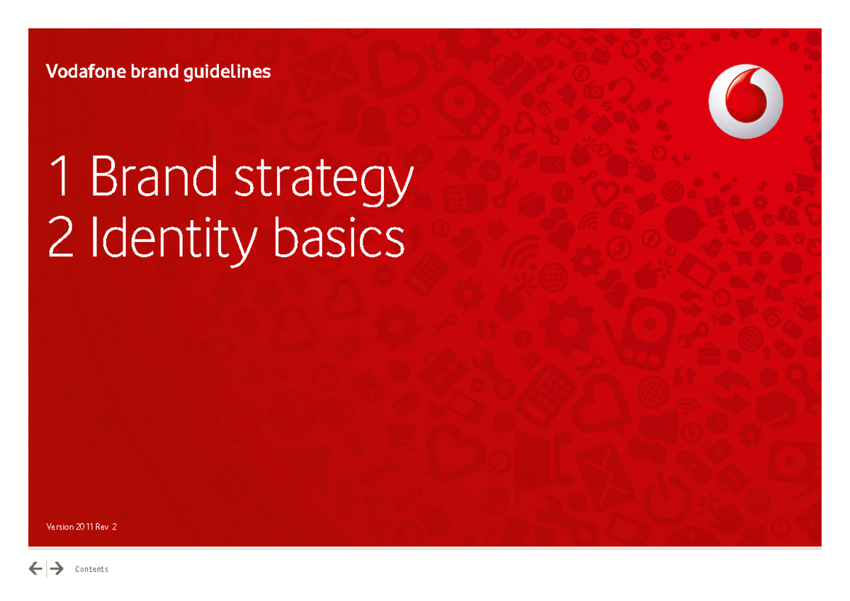 Vodafone - Brand Identity manual - Vodafone brand guidelines 1 Brand ...