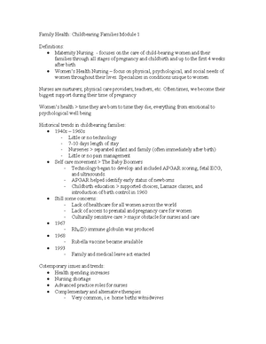 Maternal child Labor and delivery Case Study - Case Study #1: Labor and ...