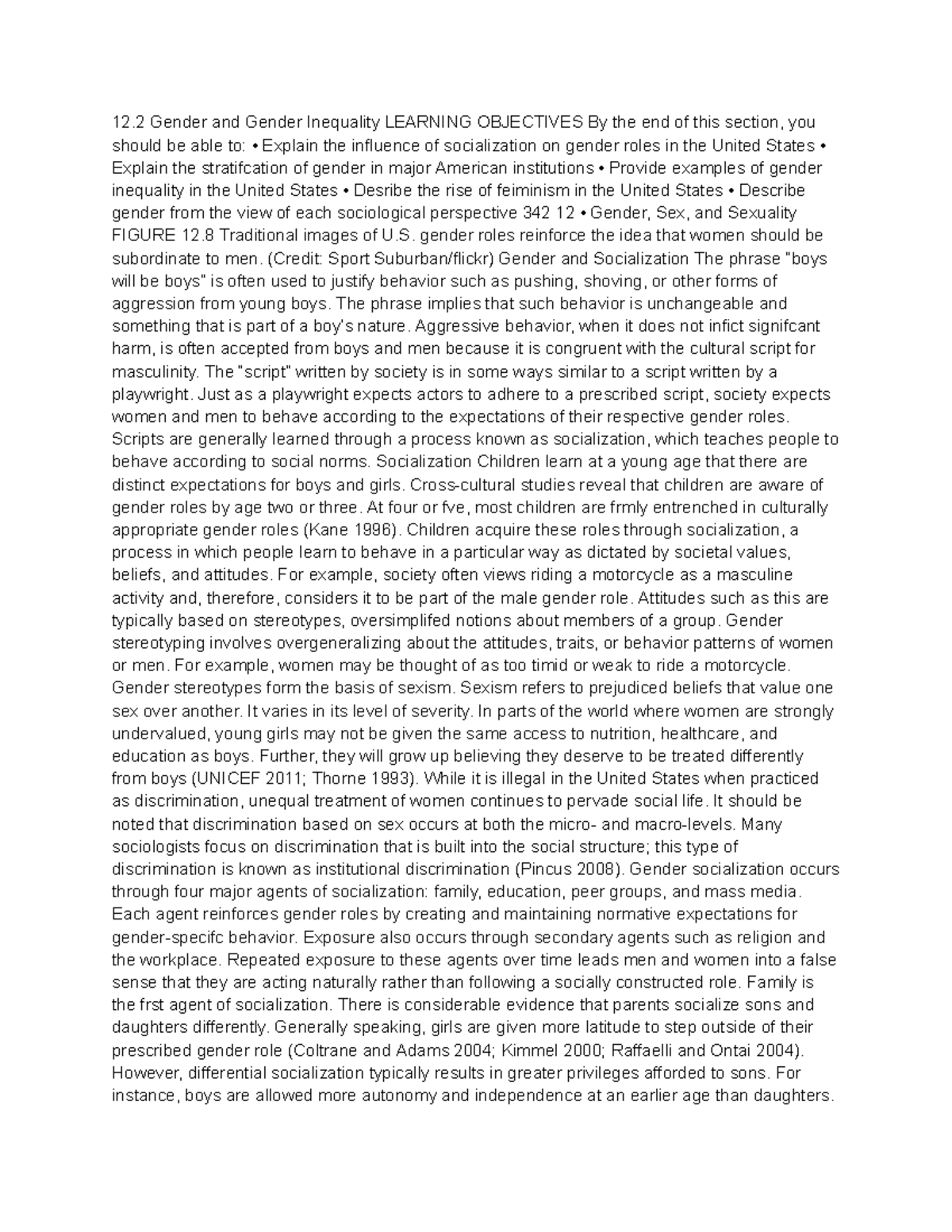 12.2 Gender Roles and Inequality: A Sociological Perspective on ...