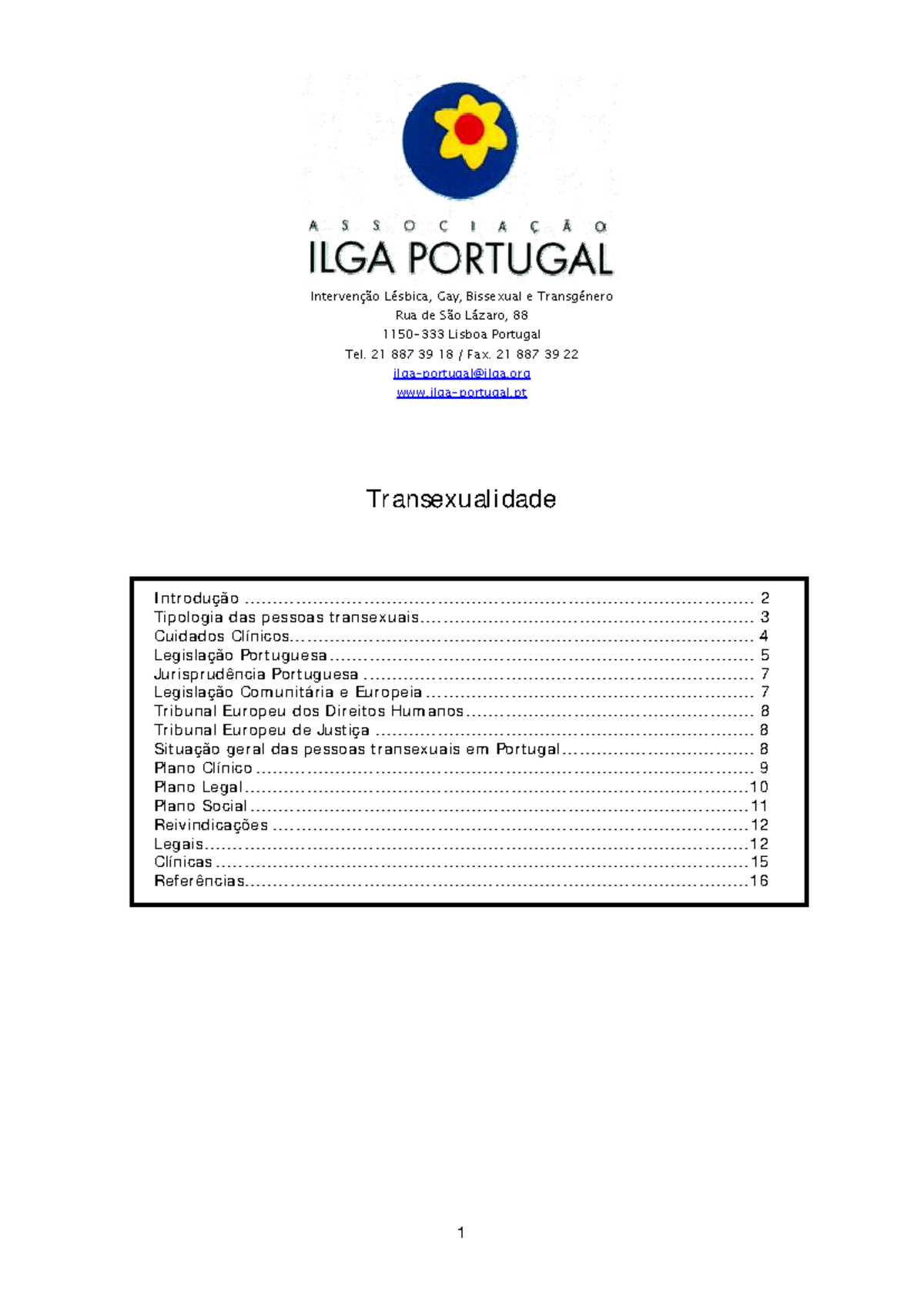Transexualidade em Portugal: Legislação, Cuidados e Direitos - ILGA ...