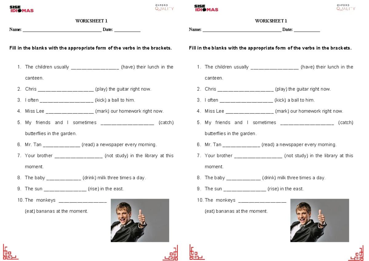 Worksheet 1 - BASICO 3: Verb Forms and Sentence Completion - Studocu