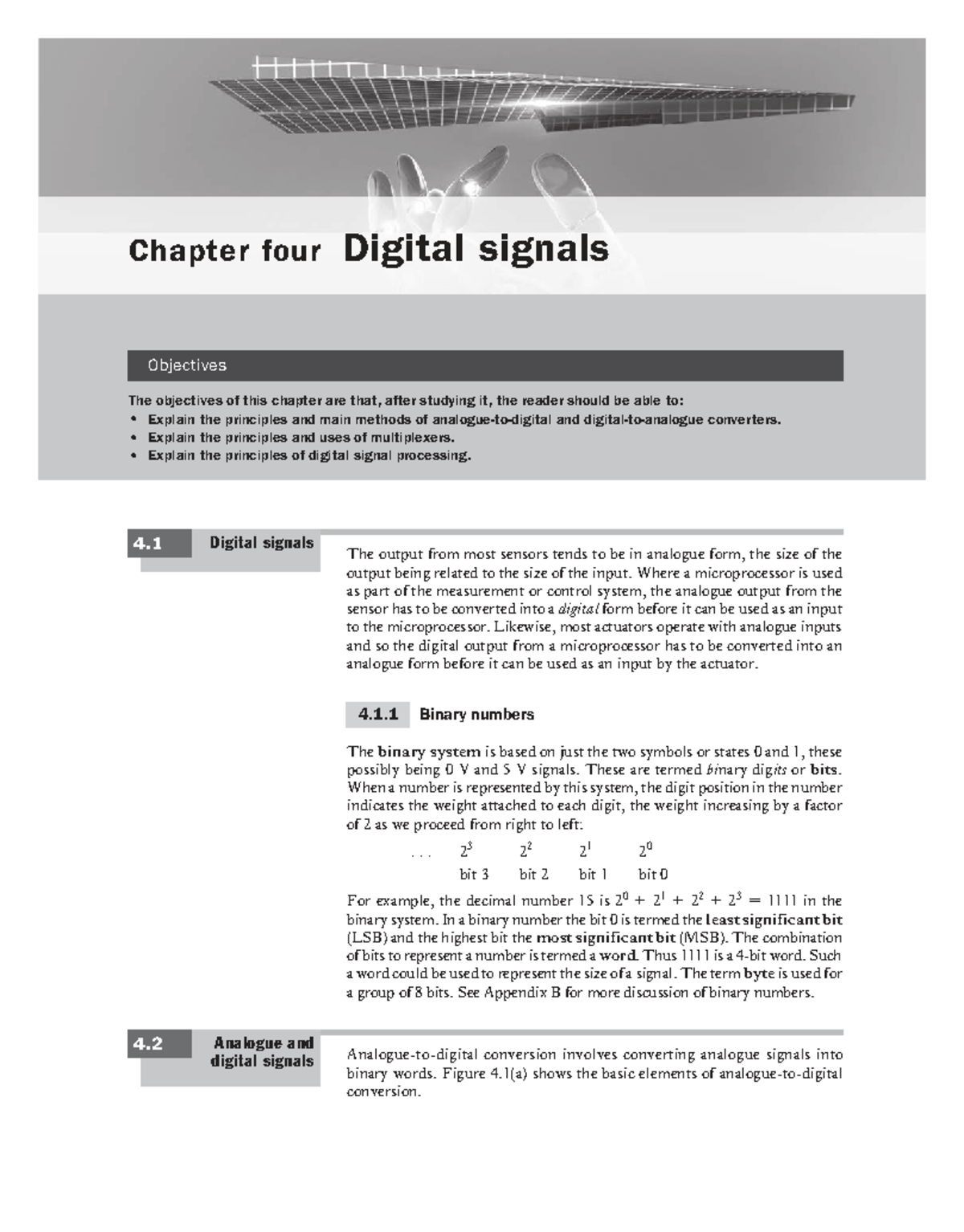 Chapter 4: Digital Signals in M04 Mechatronics 50977 - Studocu