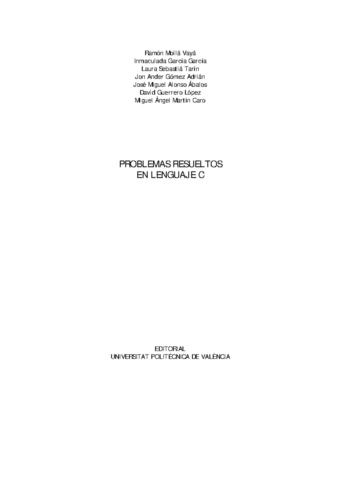 TOC 0683 04 01 - Programa - Ramón Mollá Vayá Inmaculada García García ...